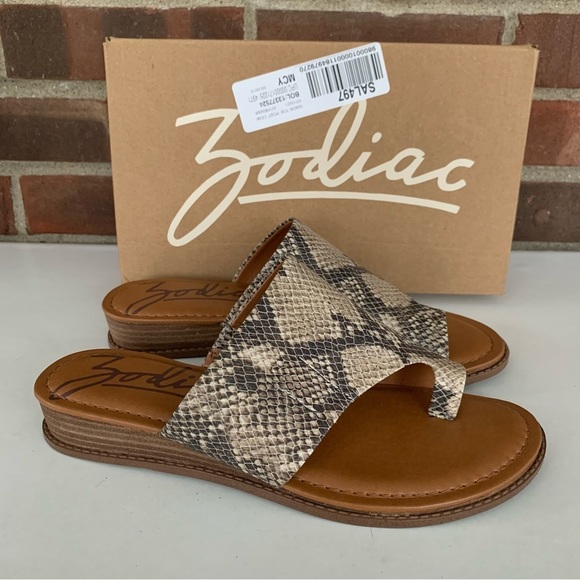 Zodiac | Shoes | Zodiac Giada Womens Animal Print Slide Low Wedge ...